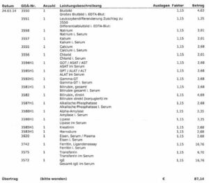 Laborkosten, Blutbild und Leberwerte – Was kostet eigentlich ...